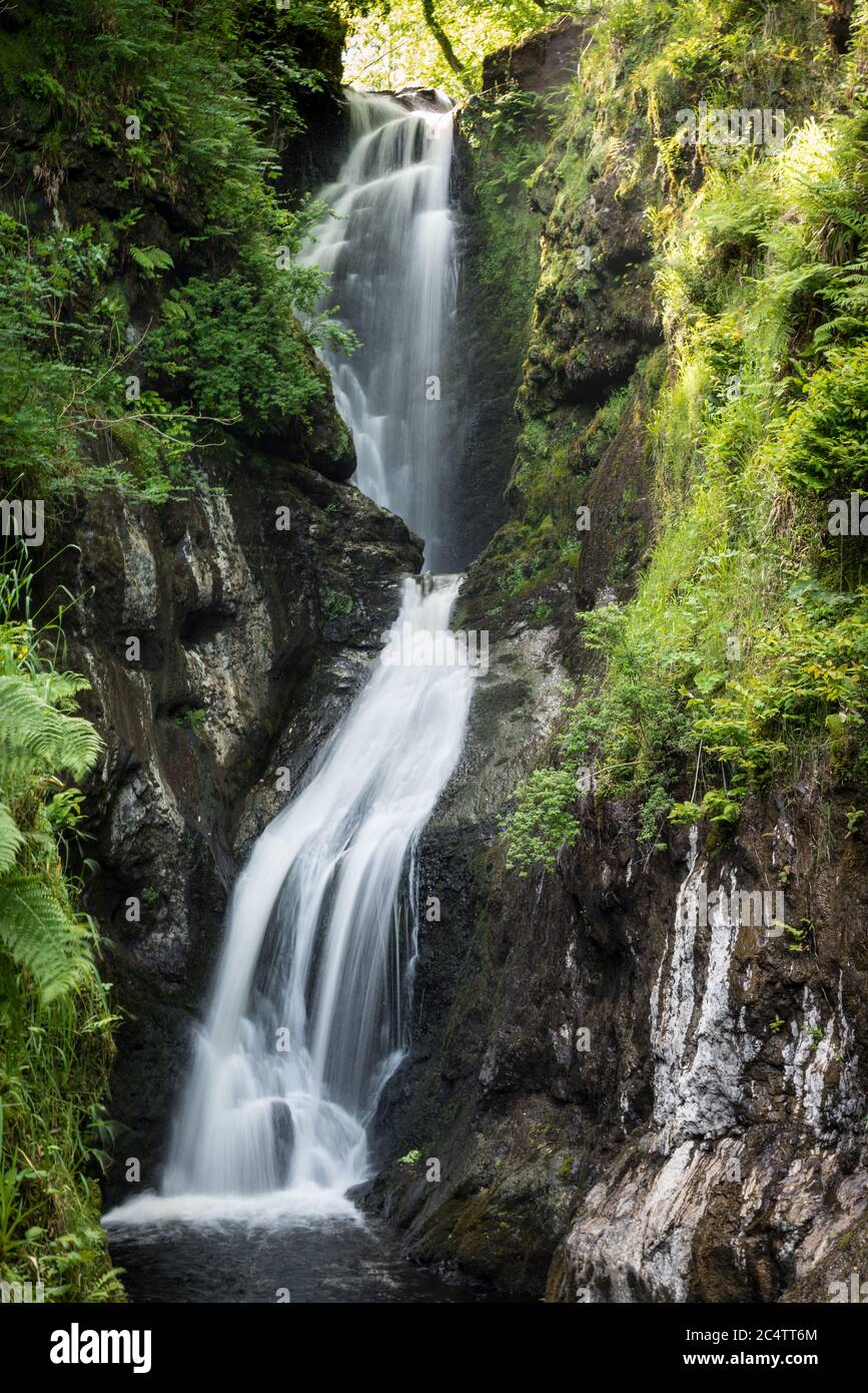 One of the waterfalls in Glenariff Forest Park in Northern Ireland ...