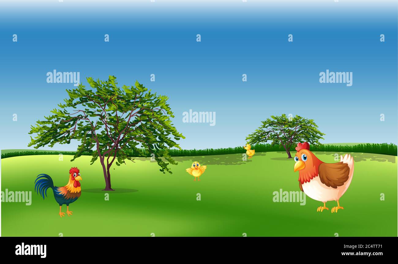 animals are playing in the gardens Stock Vector Image & Art - Alamy