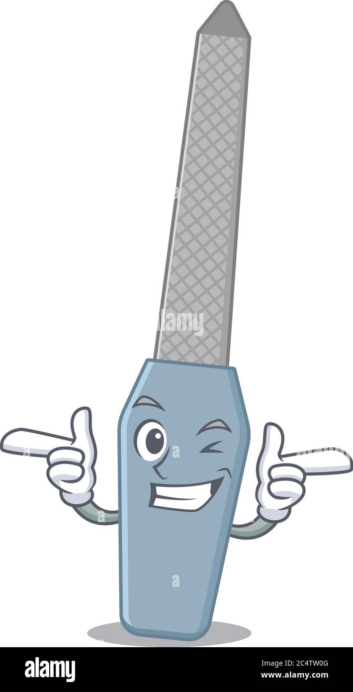 Nail file action Stock Vector Images - Alamy