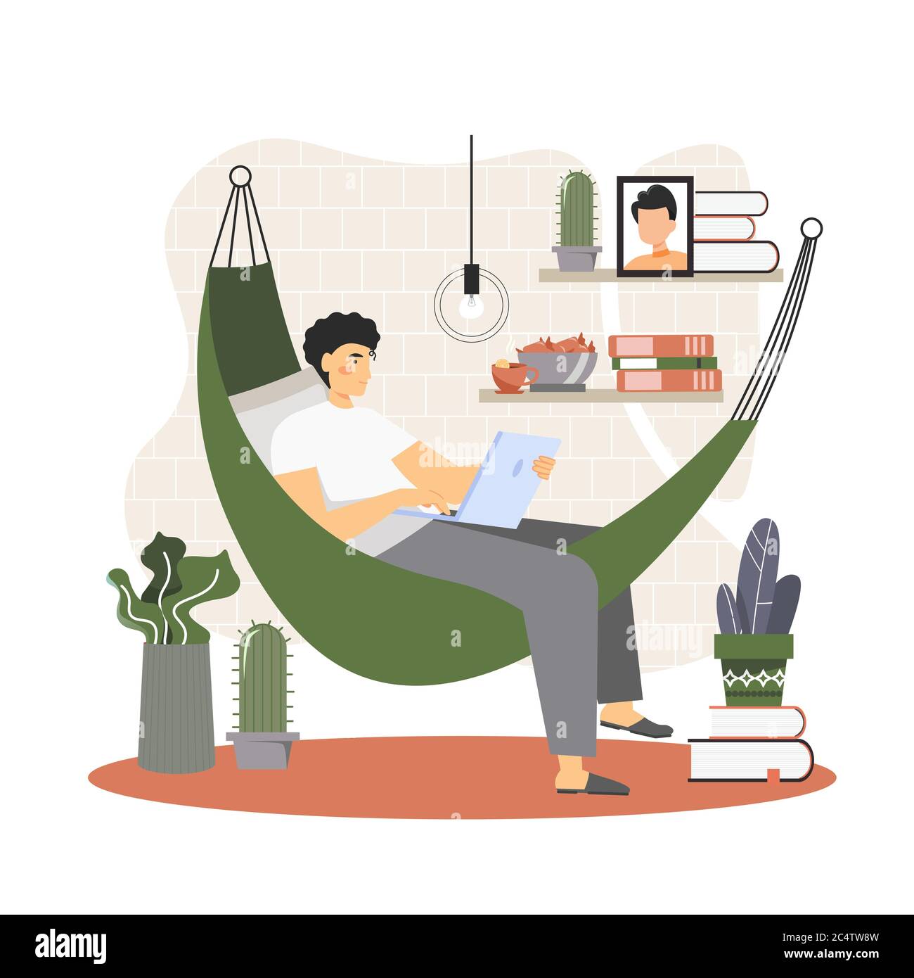 Happy freelancing Stock Vector Images - Alamy
