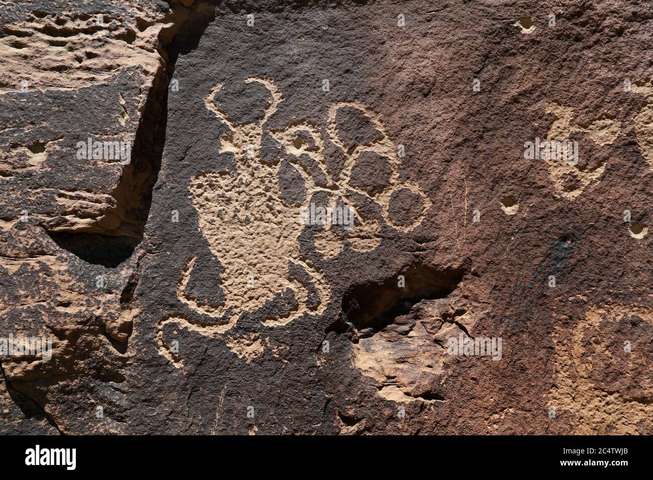 Native American Indian rock art petroglyph figure Utah 1384. Nine Mile ...