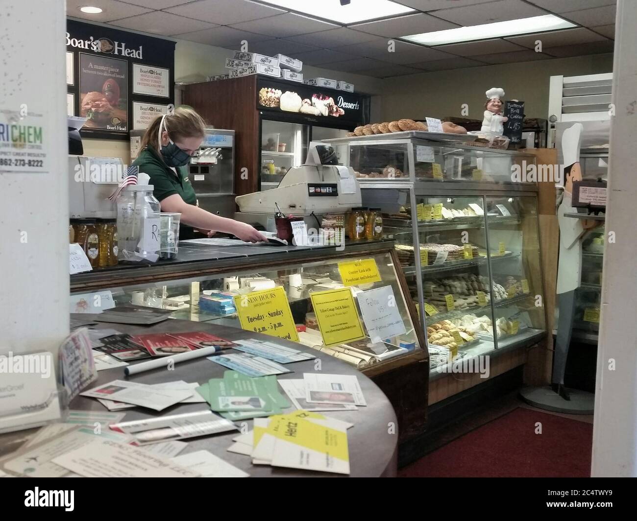 BRANCHVILLE, NJ, UNITED STATES - Jun 07, 2020: Young Woman working ...
