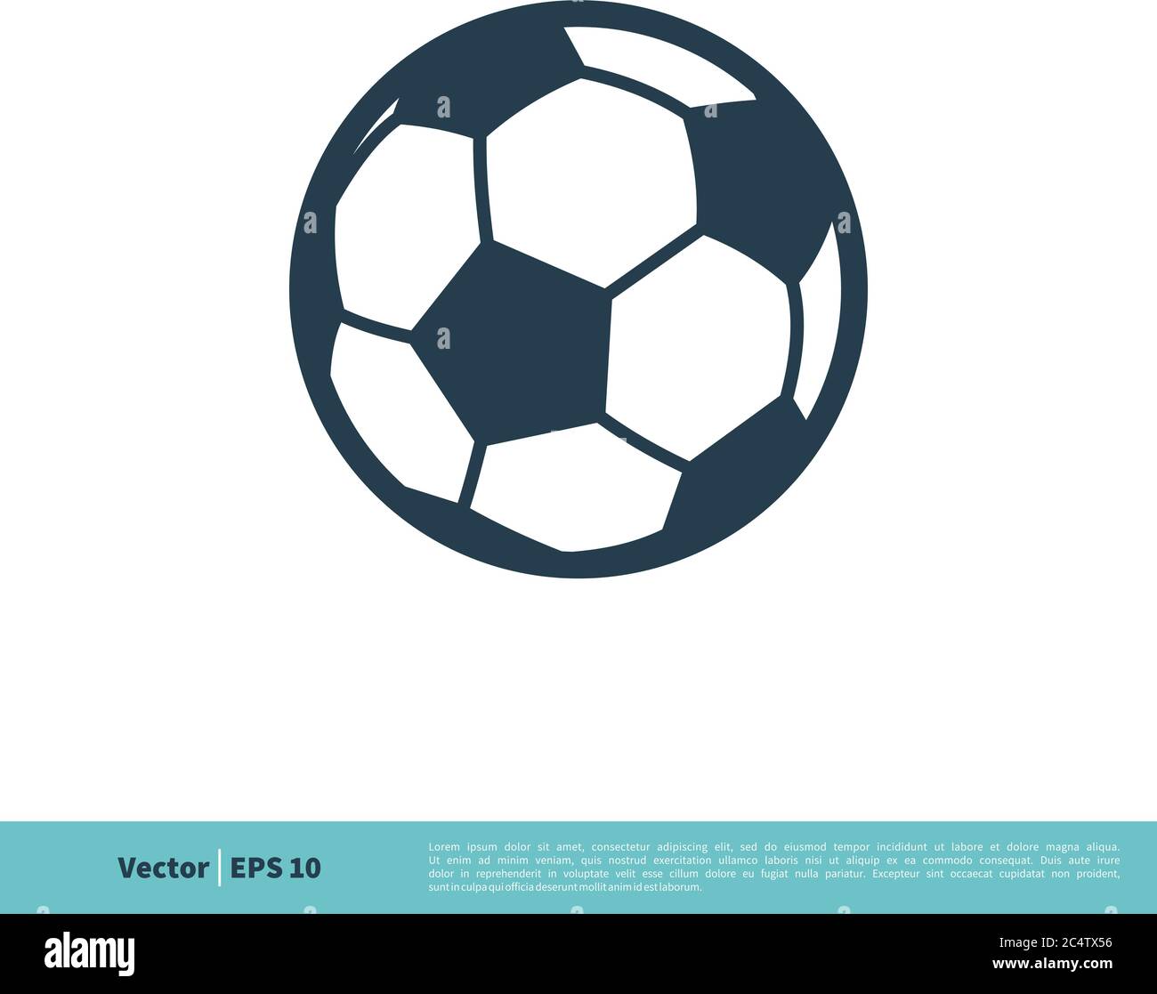 Football, Soccer Ball Icon Vector Logo Template Illustration Design ...