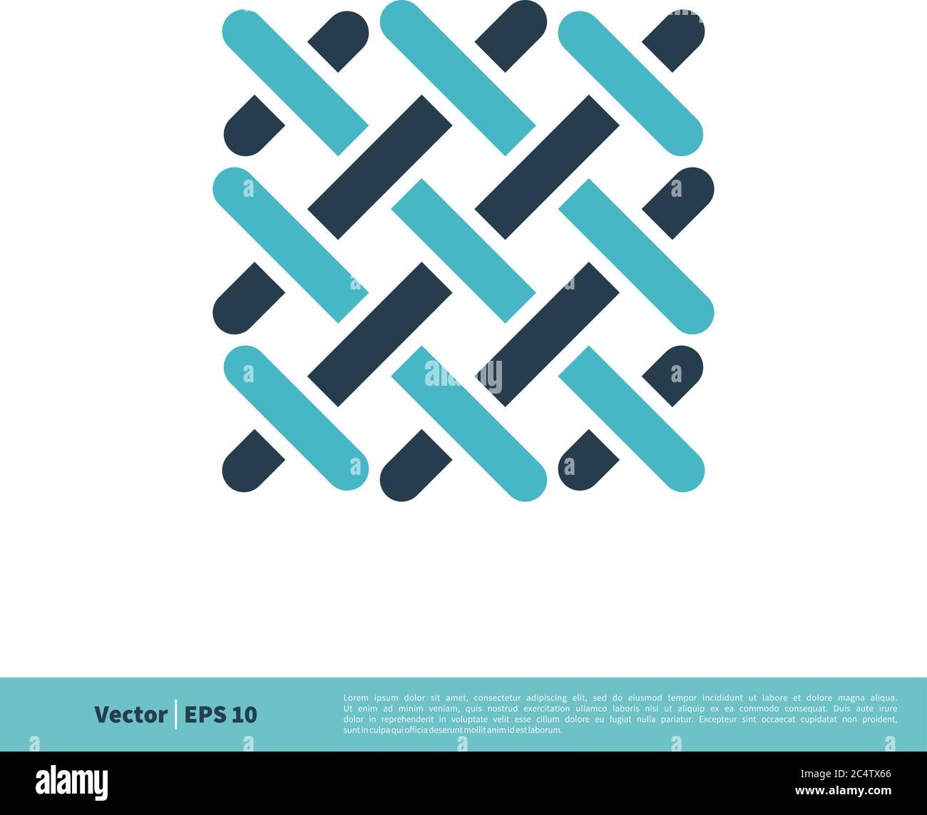 Wire Plaited Icon Vector Logo Template Illustration Design. Vector EPS ...