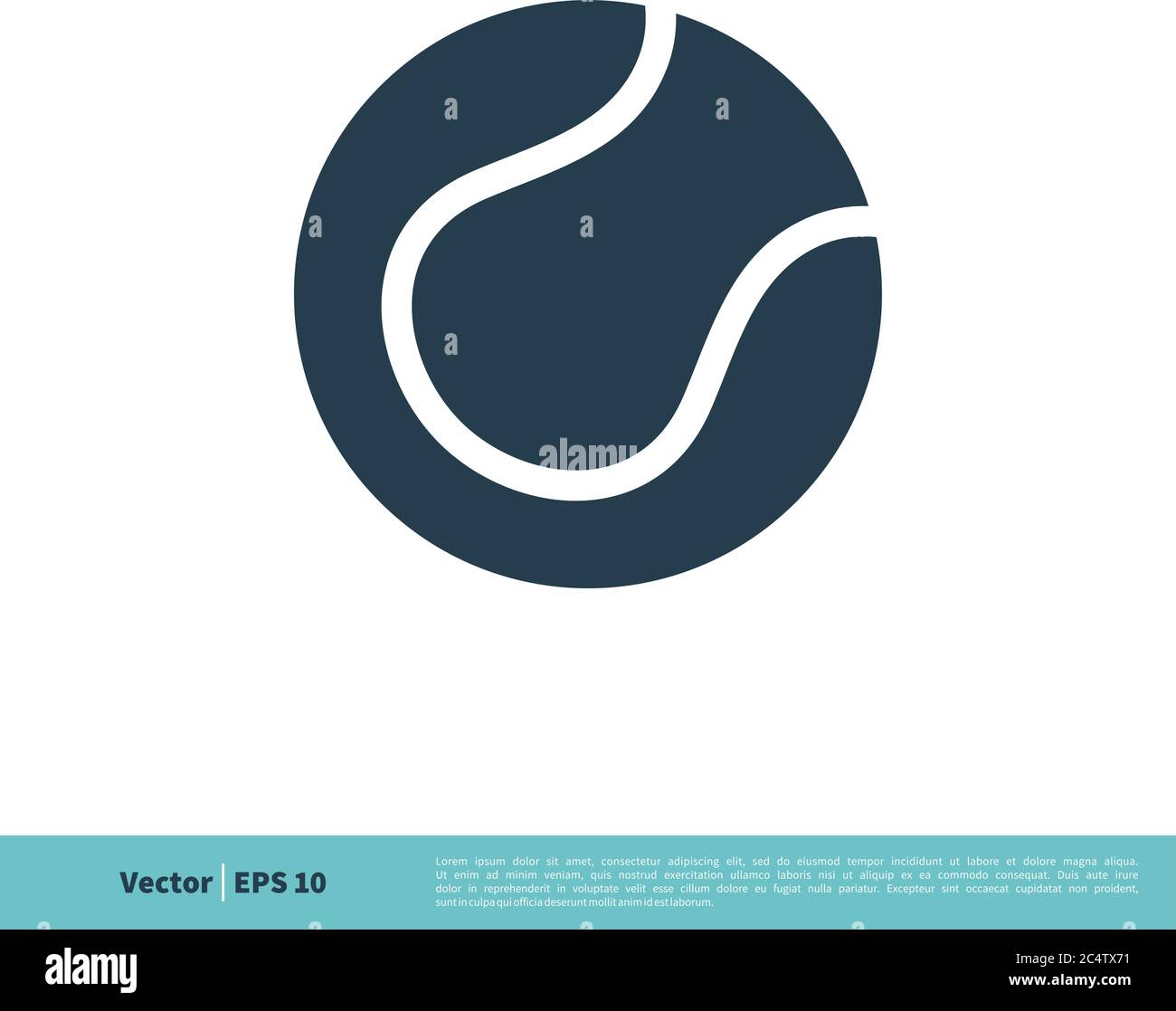 Tennis Ball Icon Vector Logo Template Illustration Design. Vector EPS ...