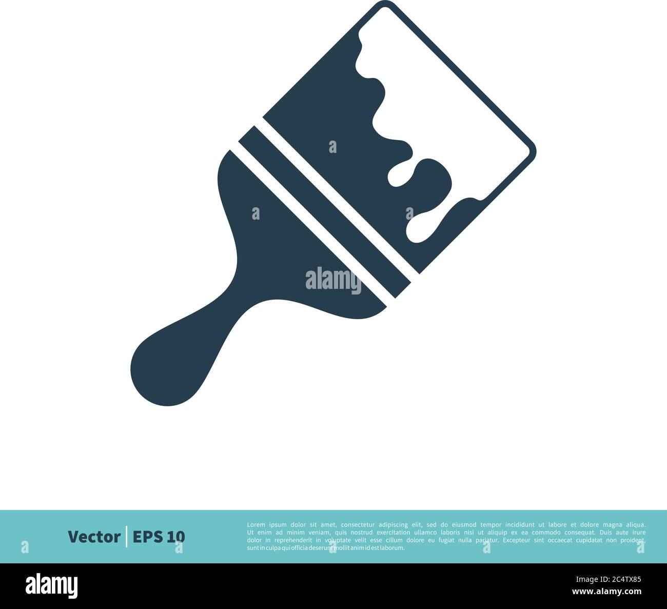 Paint Brush Icon Vector Logo Template Illustration Design. Vector EPS ...