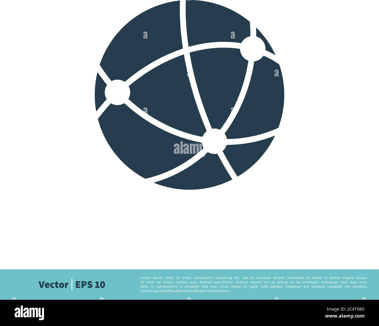 World, Connection Globe Icon Vector Logo Template Illustration Design ...
