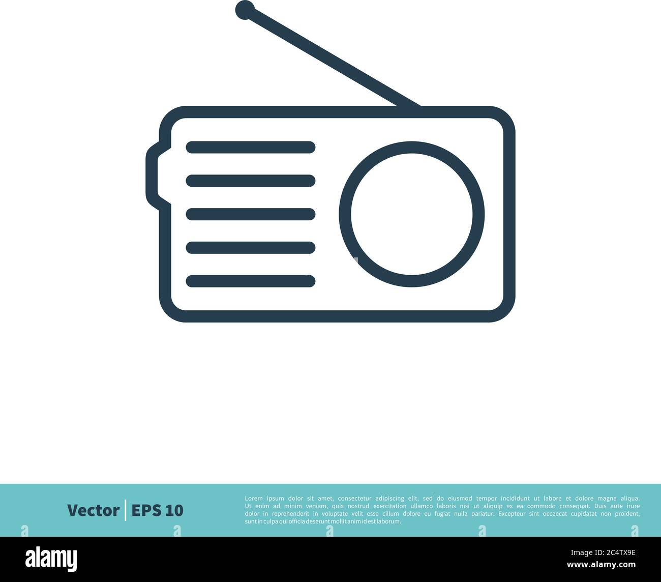 Radio Icon Vector Logo Template Illustration Design. Vector EPS 10 ...