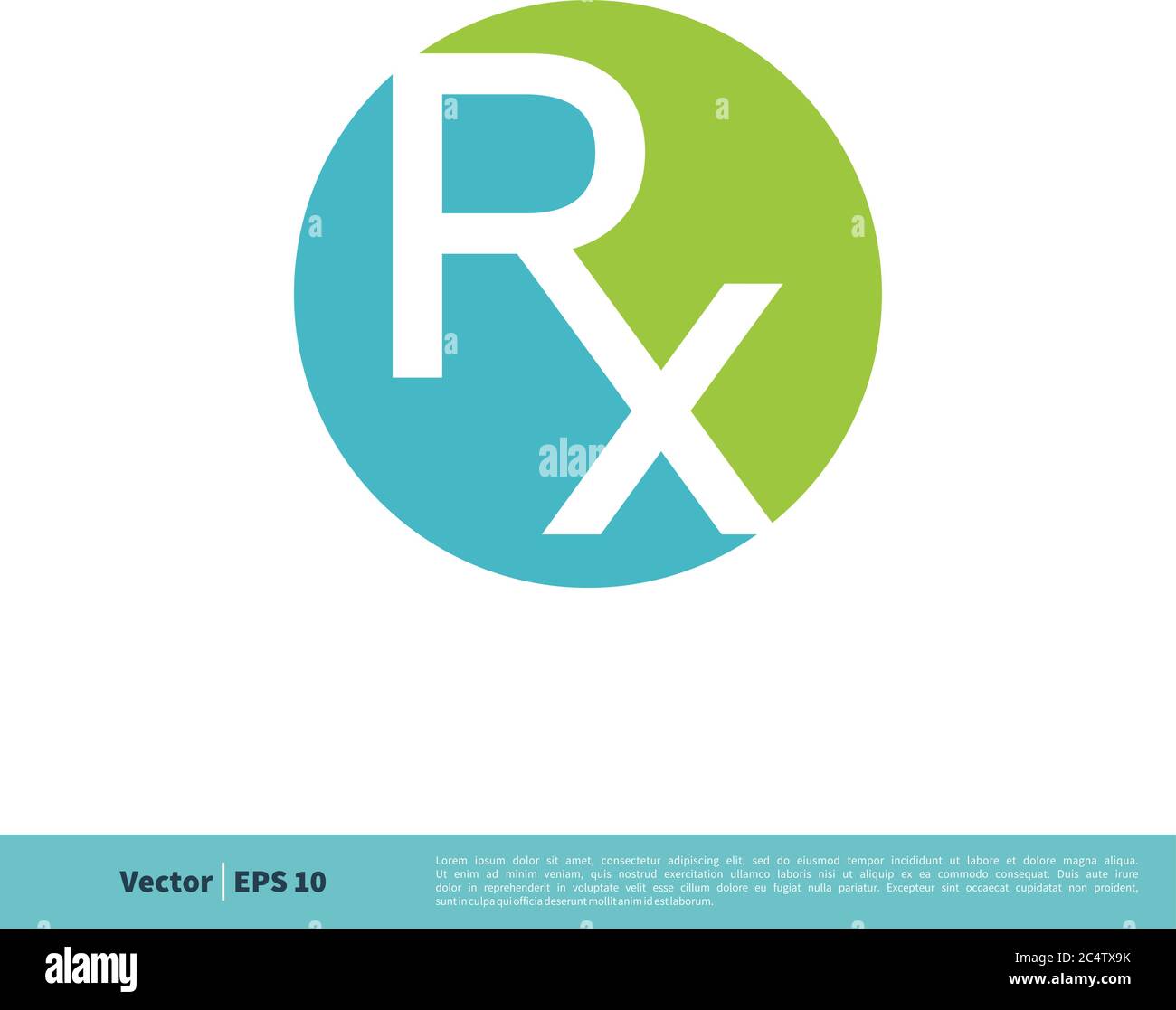 RX Letter Medical Icon Vector Logo Template Illustration Design. Vector ...