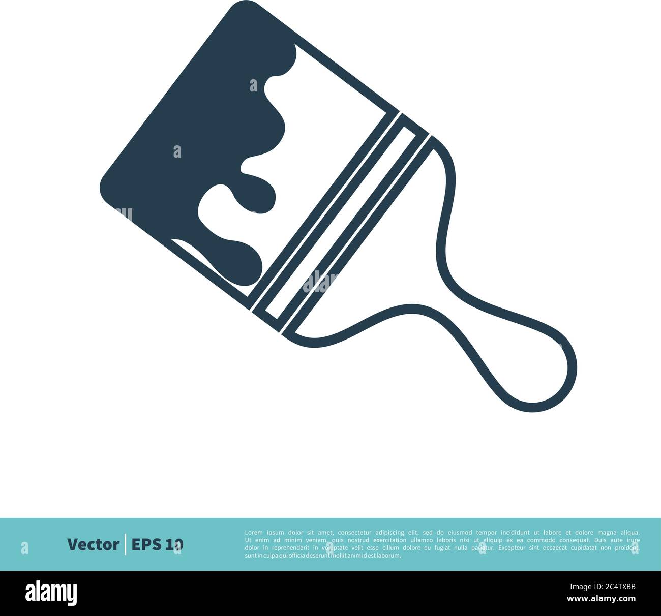 Paint Brush Icon Vector Logo Template Illustration Design. Vector EPS ...