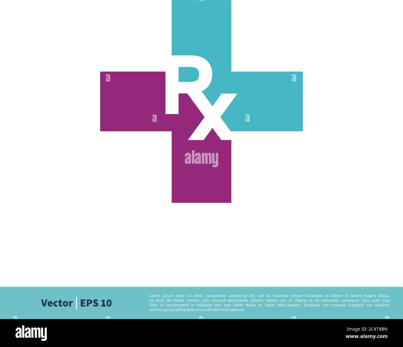 RX Letter Medical Cross Icon Vector Logo Template Illustration Design ...