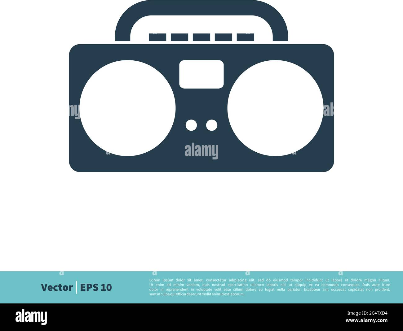 Stereo Radio Band Icon Vector Logo Template Illustration Design. Vector ...