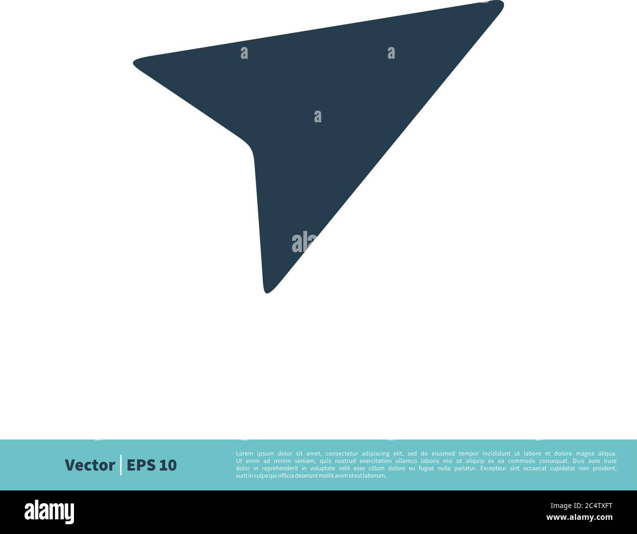Arrow Paper Plane Icon Vector Logo Template Illustration Design. Vector ...