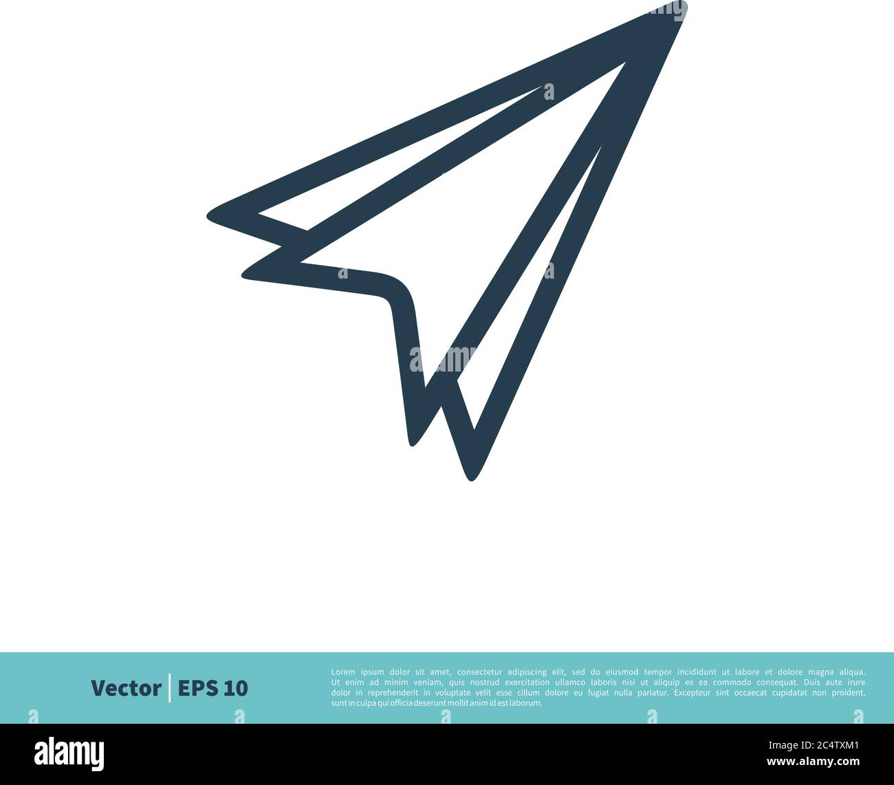 Arrow Paper Plane Icon Vector Logo Template Illustration Design. Vector ...