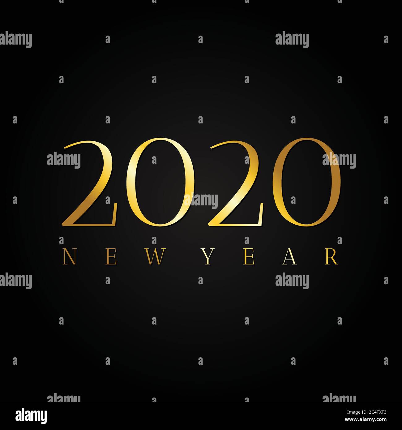 2020 symbol vector with text Happy New Year. Background or poster ...