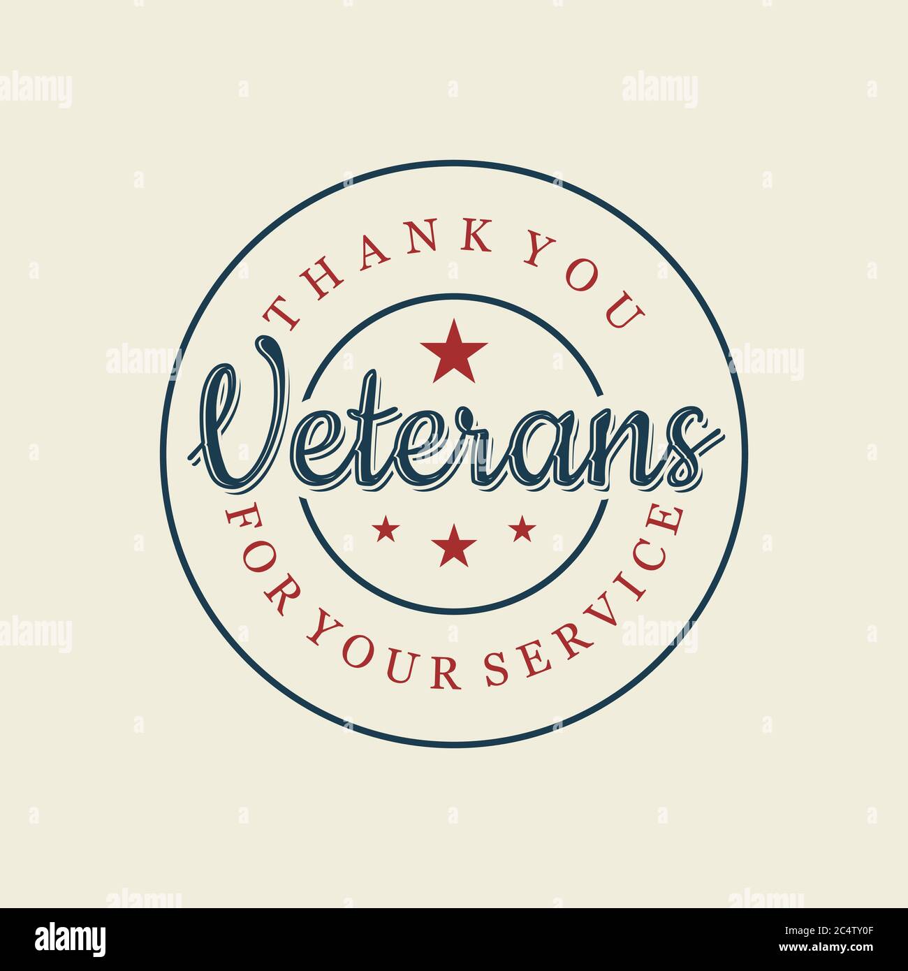 Happy Veterans day letter vintage style emblem stamp background ...