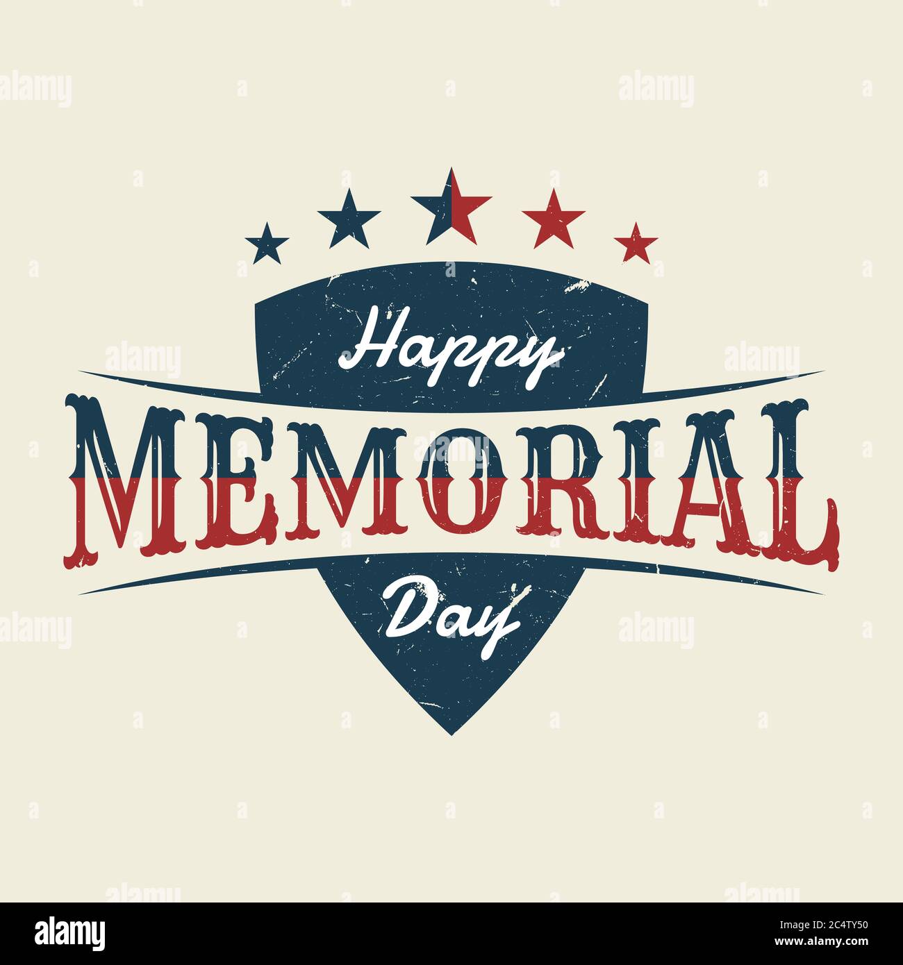 Memorial Day with shield background or banner design with american ...