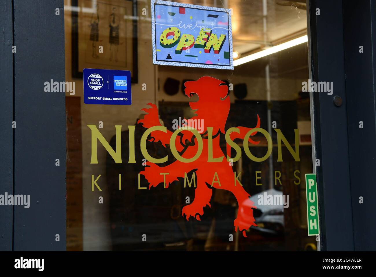 EDITORIAL USE ONLY Gordon Nicolson from Nicolson Kiltmakers in ...