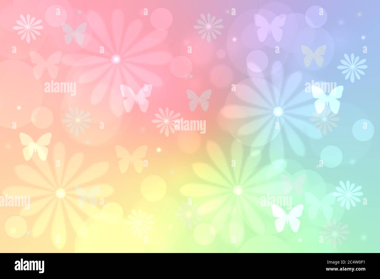 Bright Spring Flowers Background