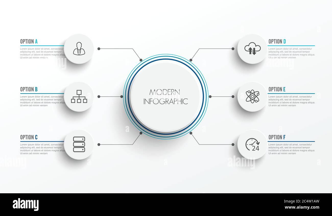 Abstract elements of graph infographic template with label, integrated ...