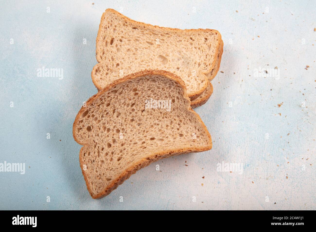 Macrophotography of green mildew on a stale bread. Surface of moldy ...