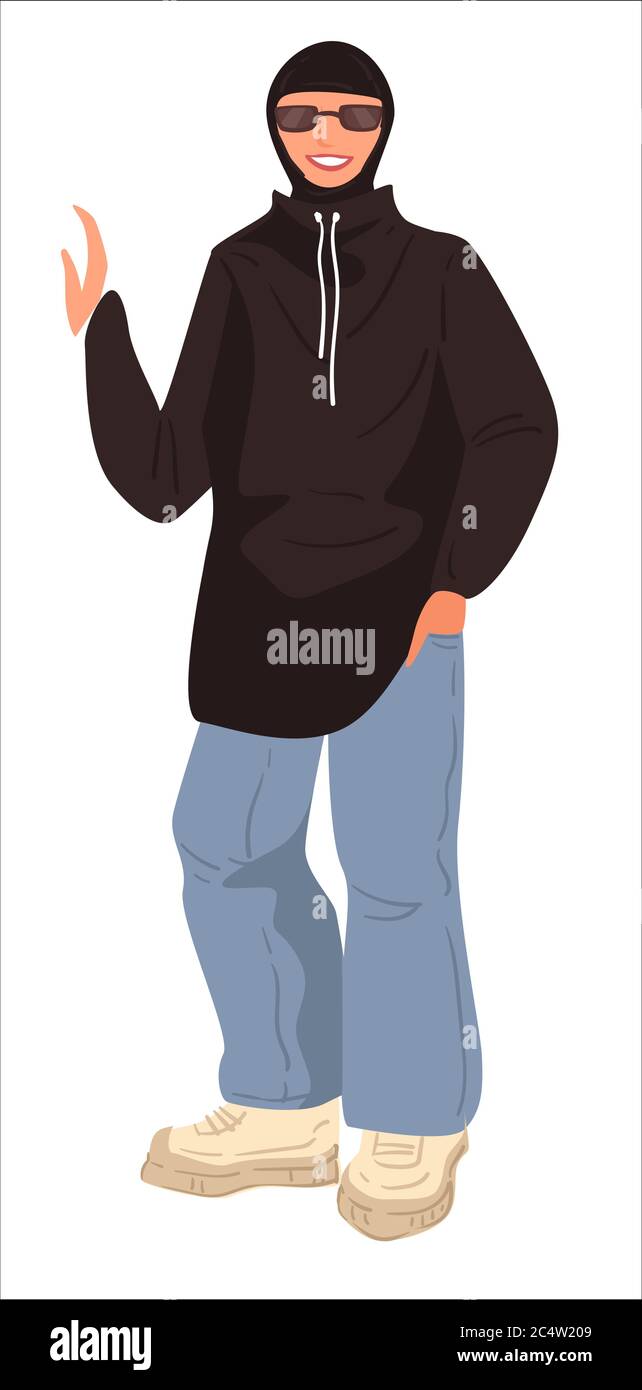 Hip hop woman in Stock Vector Images - Alamy