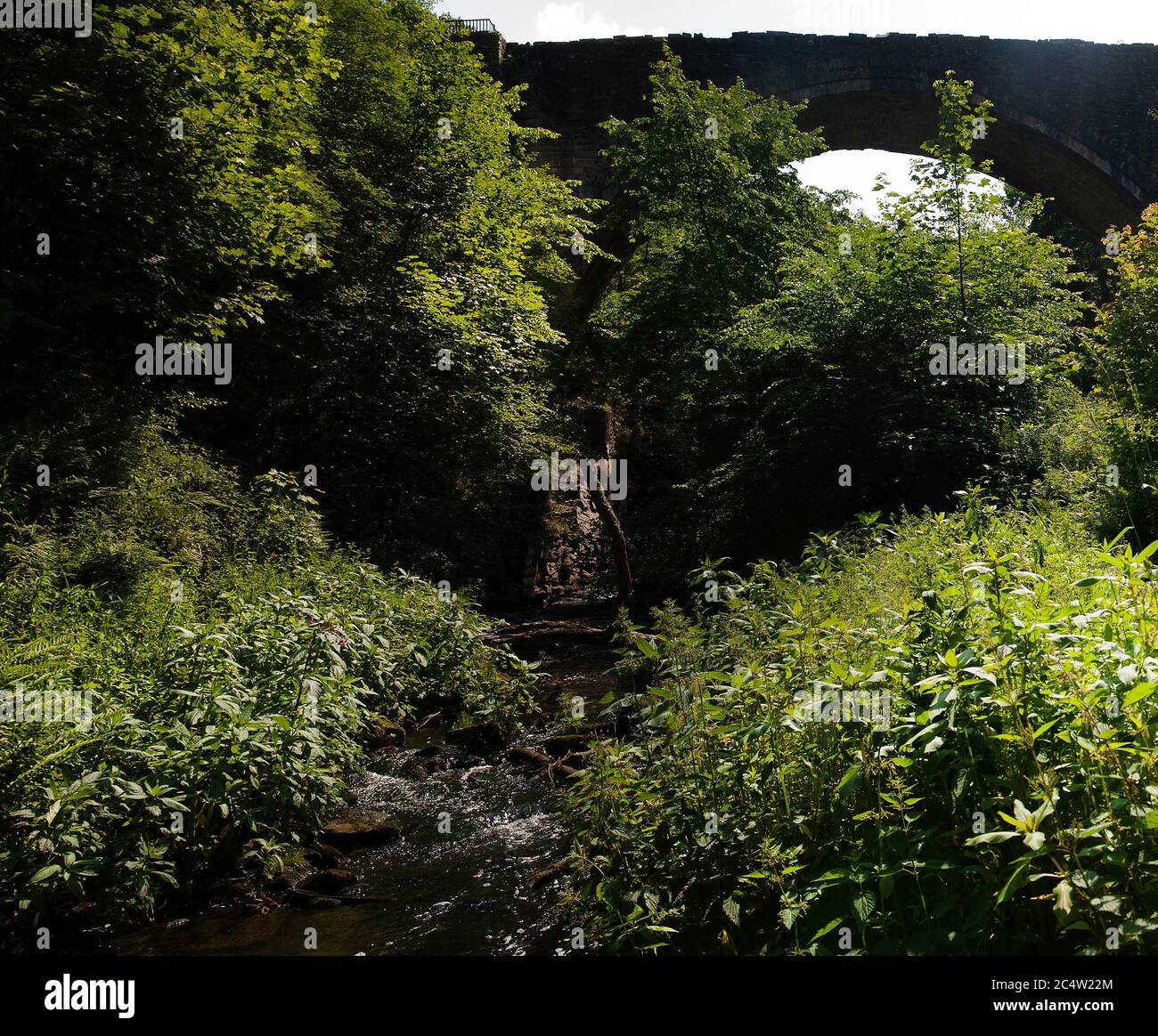 The Causey Arch. Worlds oldest single-span bridge. Near Stanley, County ...
