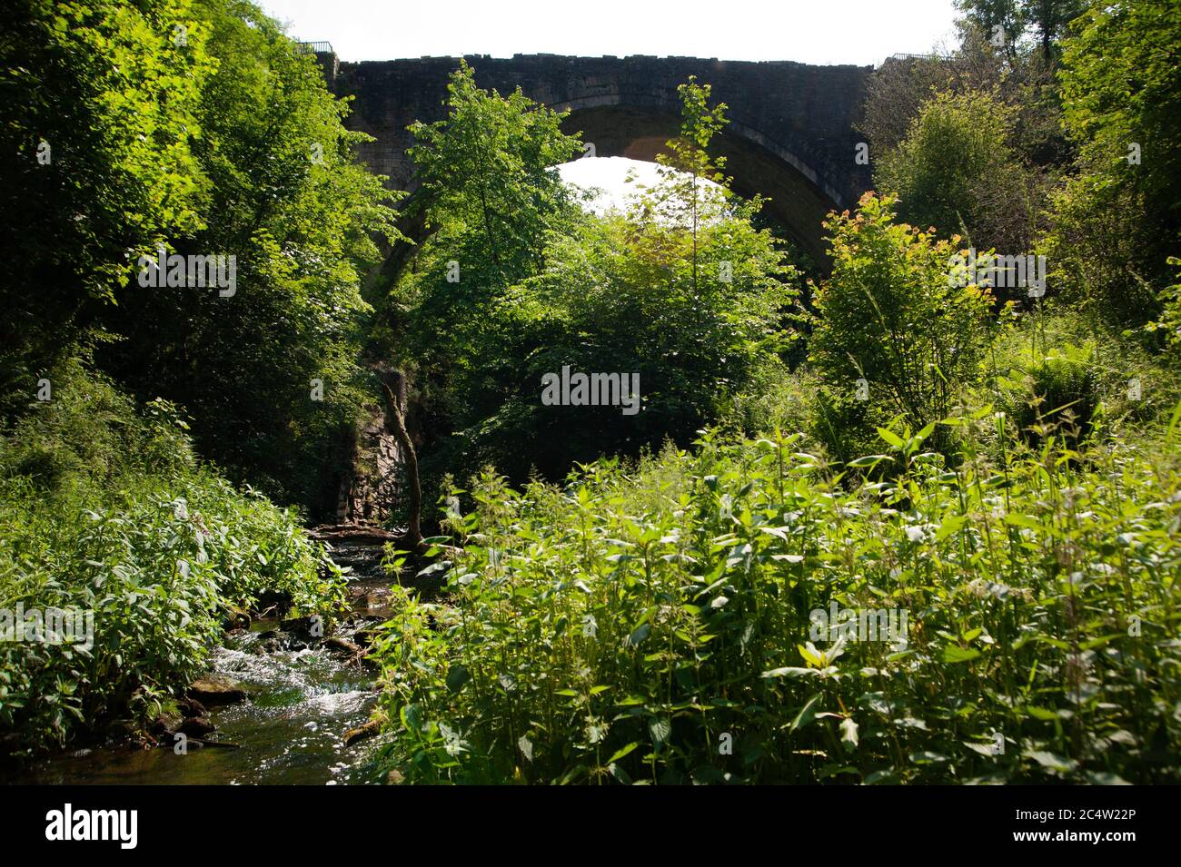 The Causey Arch. Worlds oldest single-span bridge. Near Stanley, County ...