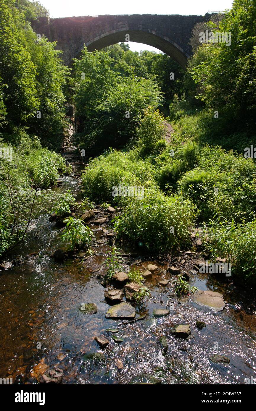 The Causey Arch. Worlds oldest single-span bridge. Near Stanley, County ...