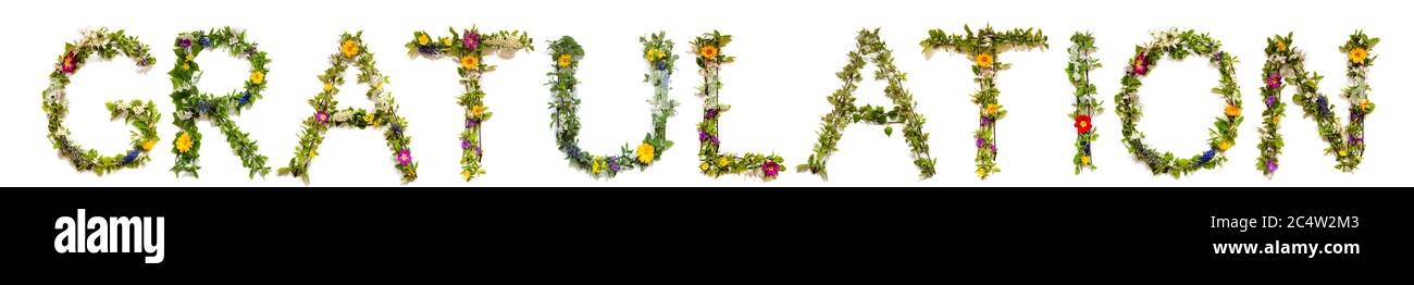 Congratulations word Cut Out Stock Images & Pictures - Alamy