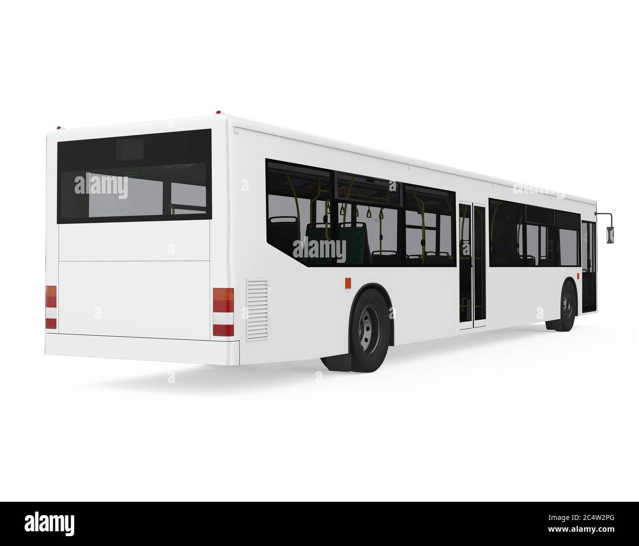 City Bus Isolated Stock Photo - Alamy