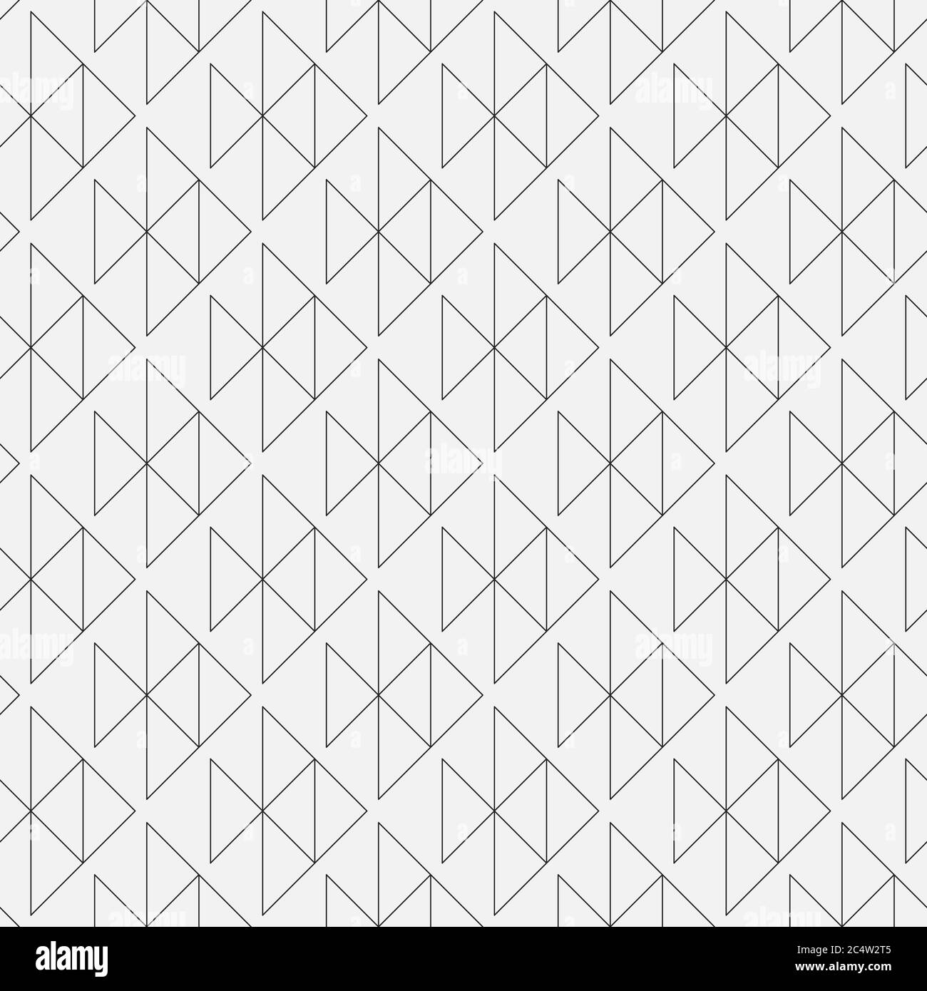Seamless geometric pattern with triangles. Black and white vector Stock ...
