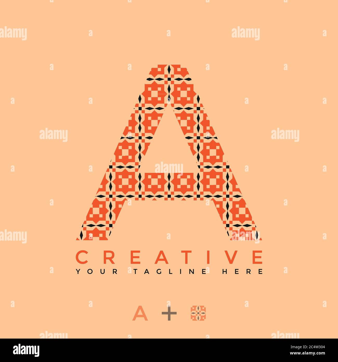 This is the design of the letter A logo with the initial logo style ...
