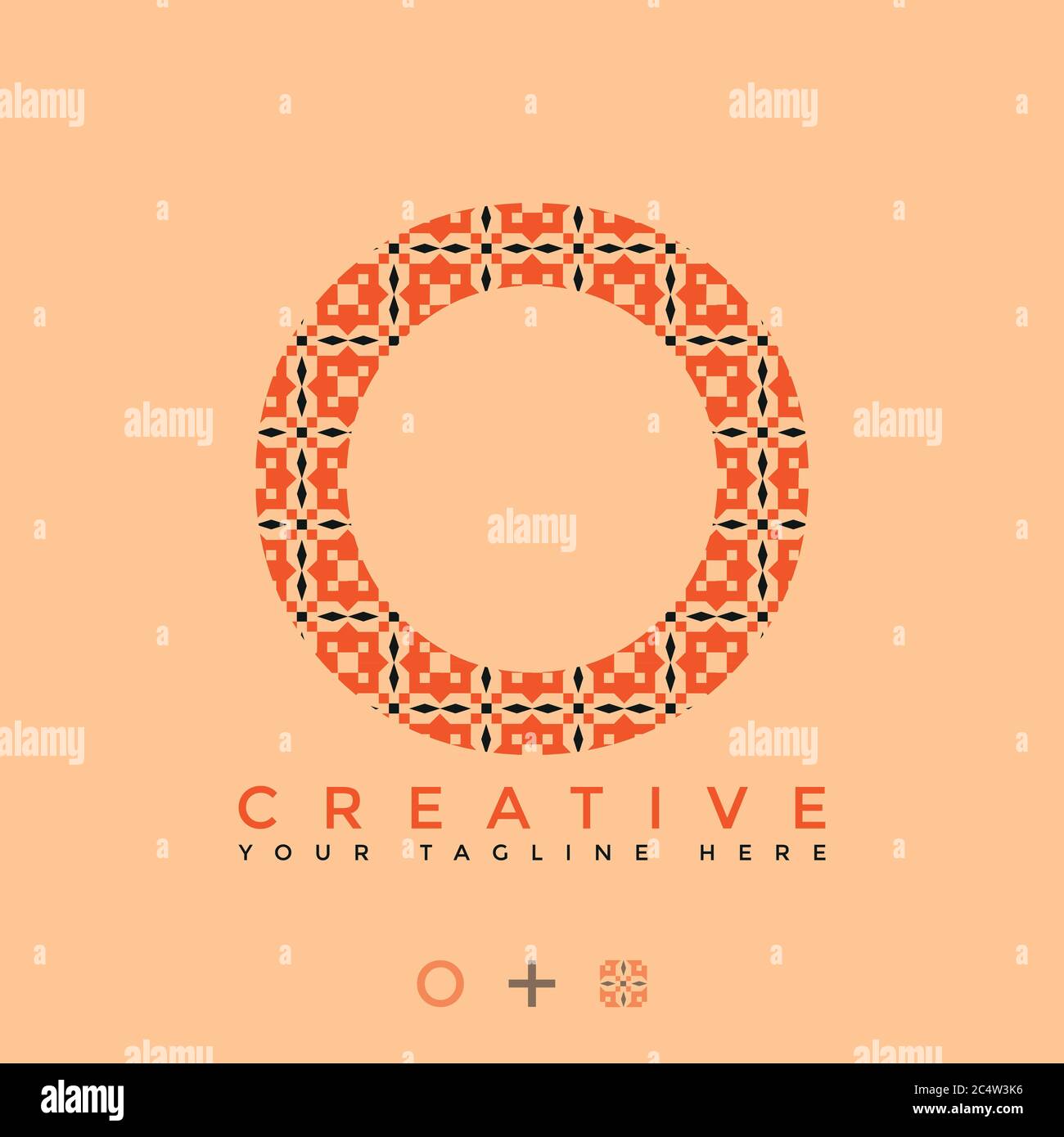 This is the design of the letter O logo with the initial logo style ...