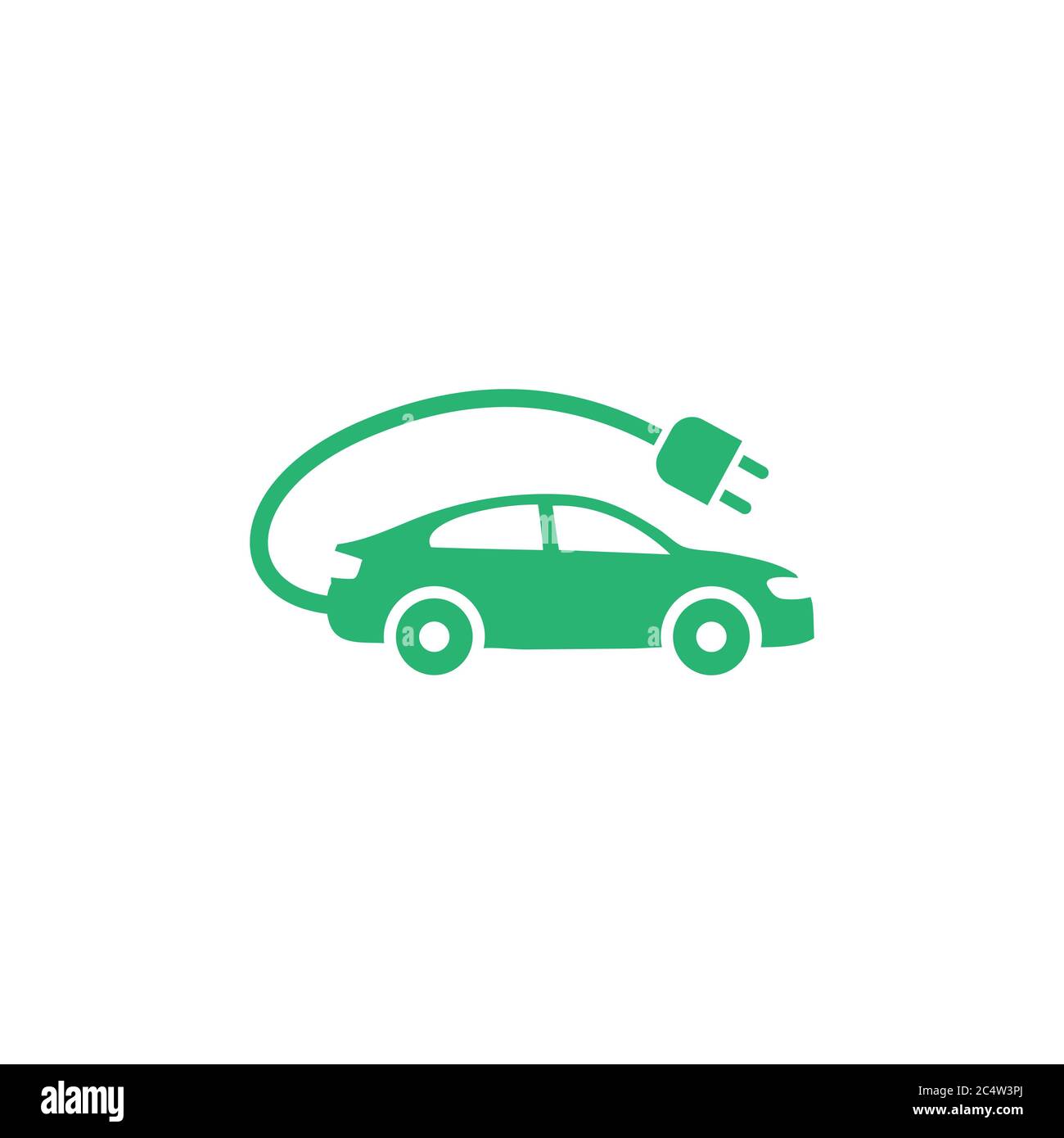 Electric car icon on white background Stock Vector Image & Art - Alamy