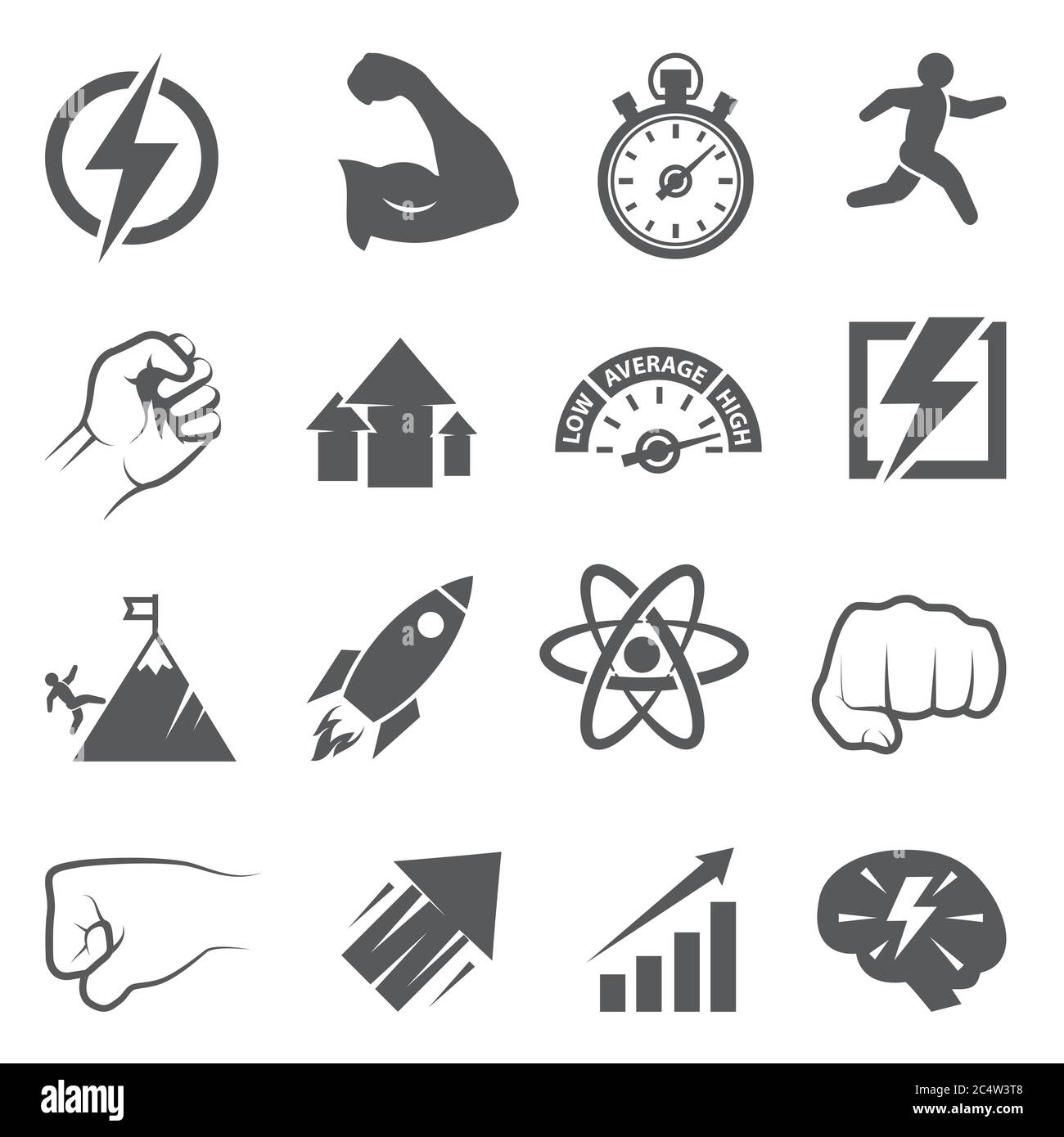 Power icons on white background Stock Vector Image & Art - Alamy