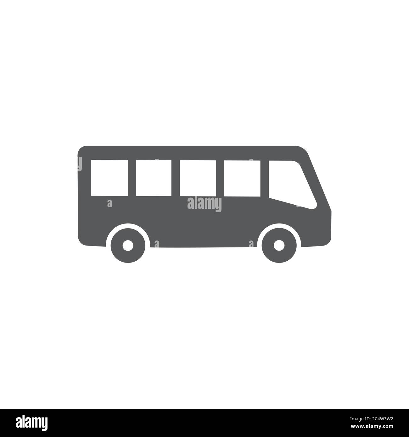 Vector school bus icon hi-res stock photography and images - Alamy