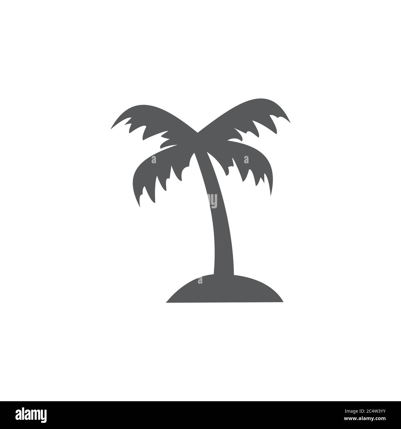 Sign on palm tree Stock Vector Images - Alamy