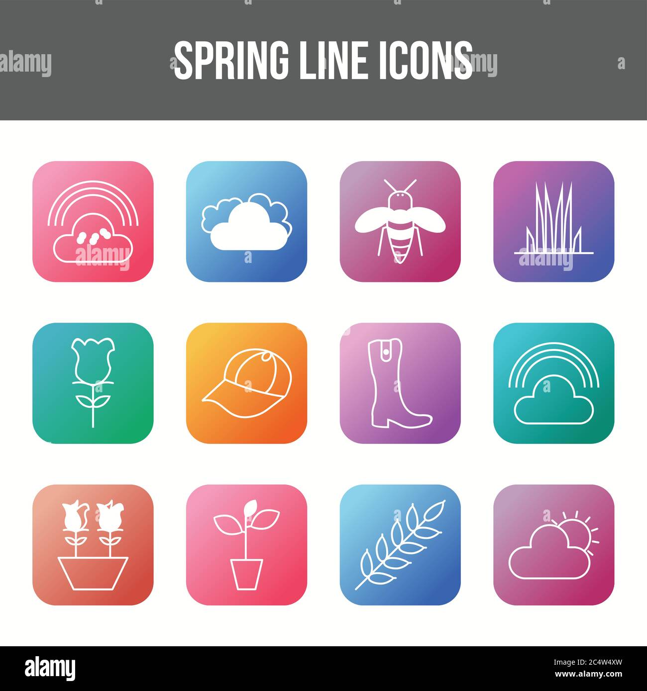 Long grass insect flower Stock Vector Images - Alamy