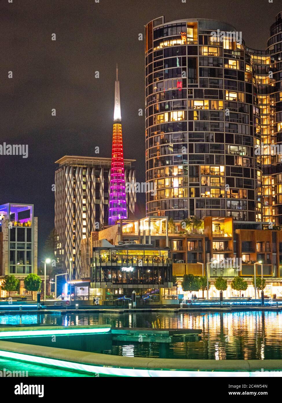 The Bell Tower, seen here from Elizabeth Quay, consists of 18 bells ...
