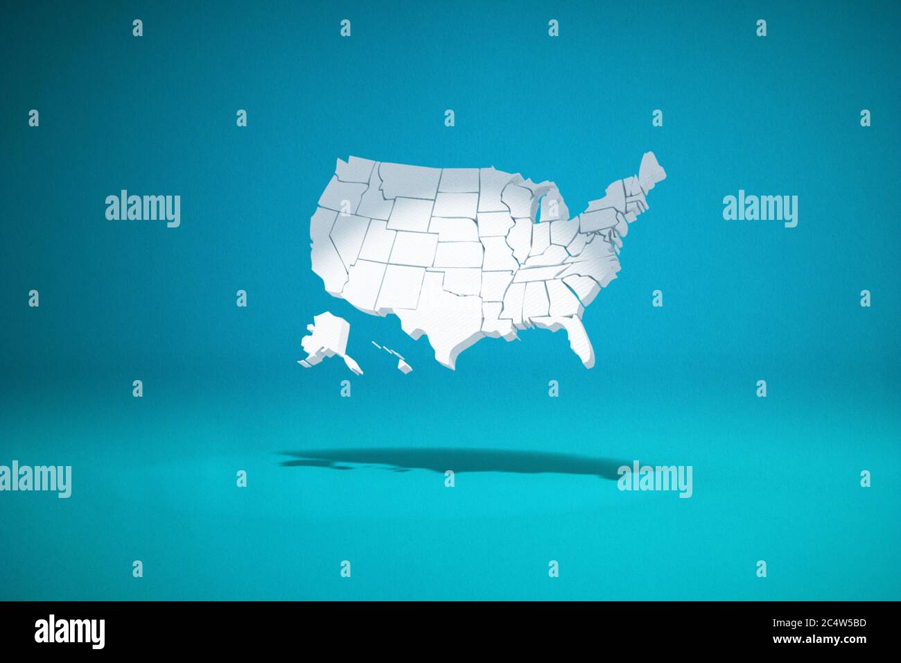 Ohio us state border 3d hi-res stock photography and images - Alamy