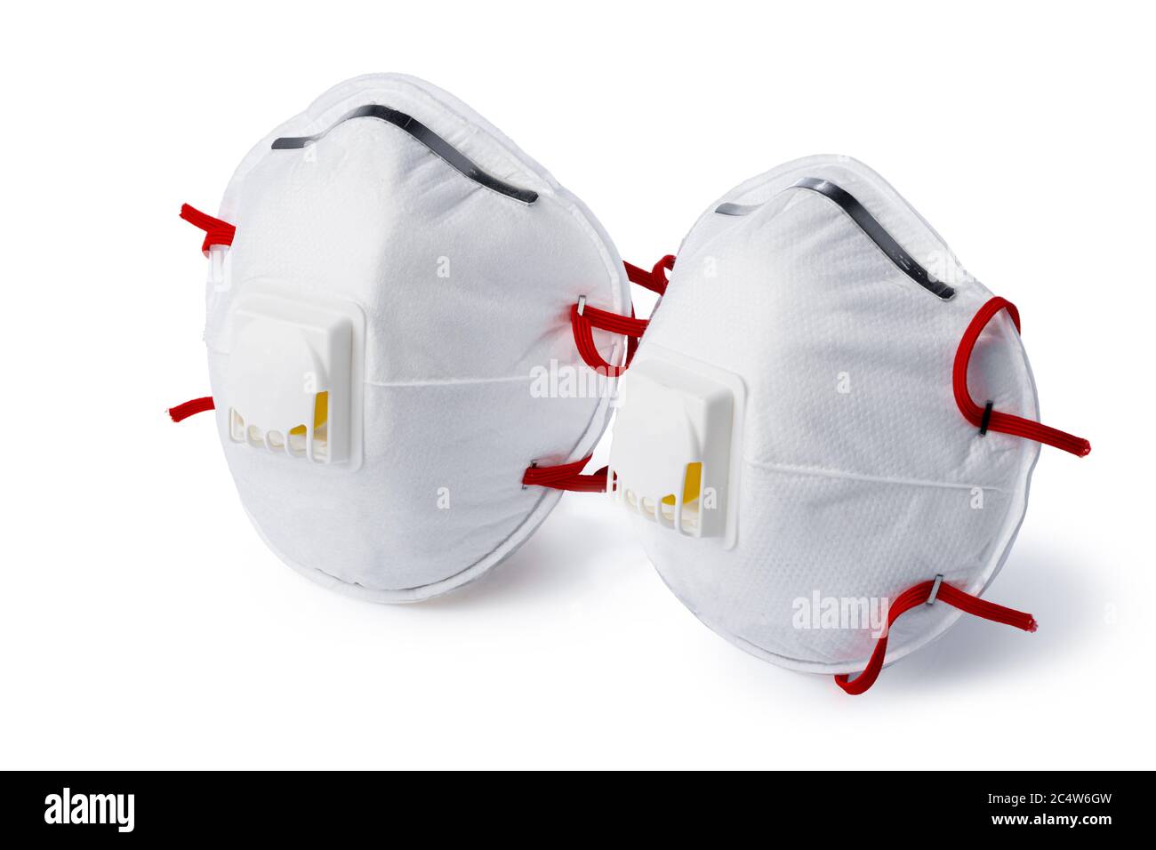 Medical protective mask isolated on white background Stock Photo - Alamy