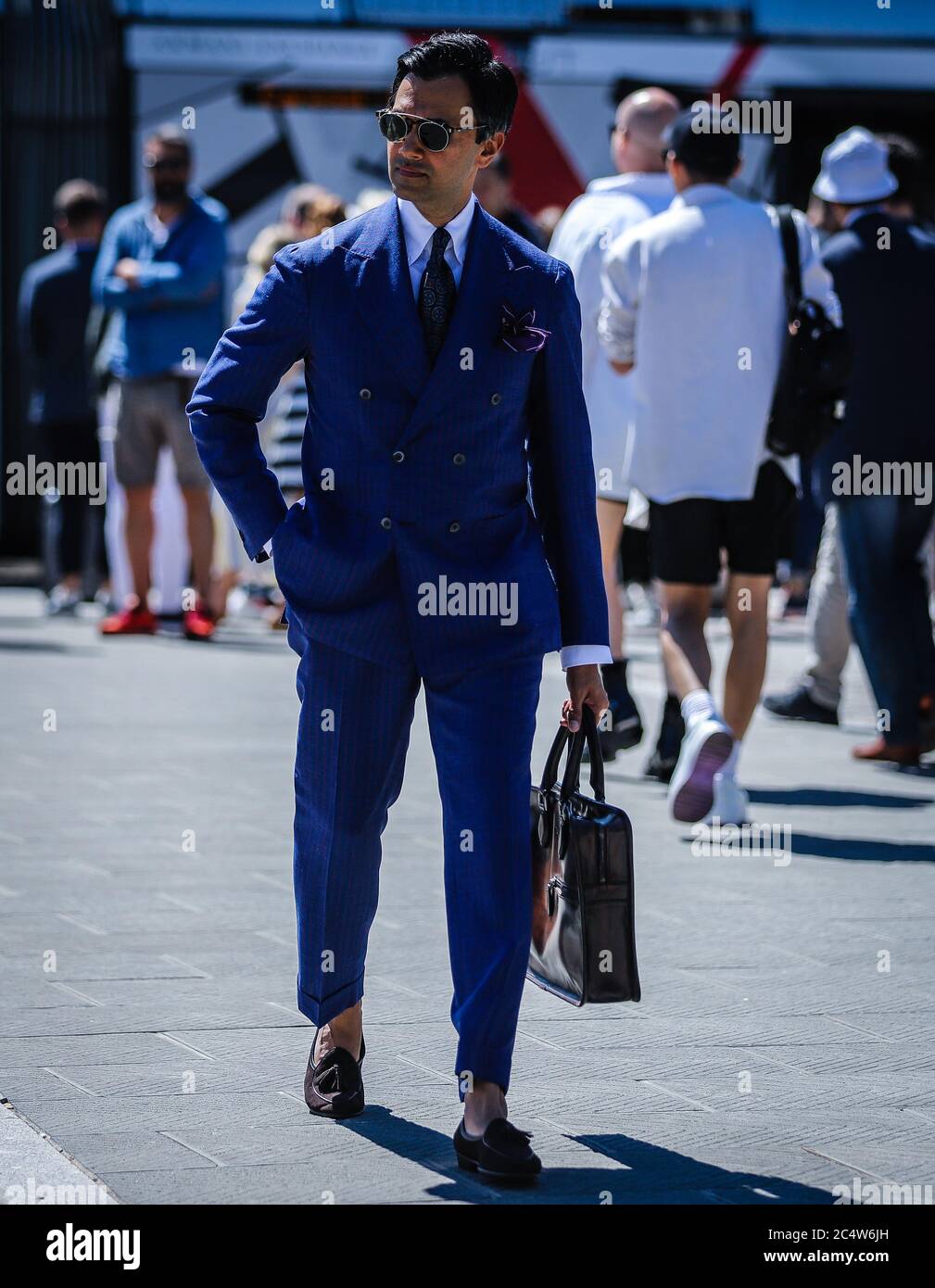 FLORENCE, Italy- June 13 2019: Men on the street in Florence Stock ...
