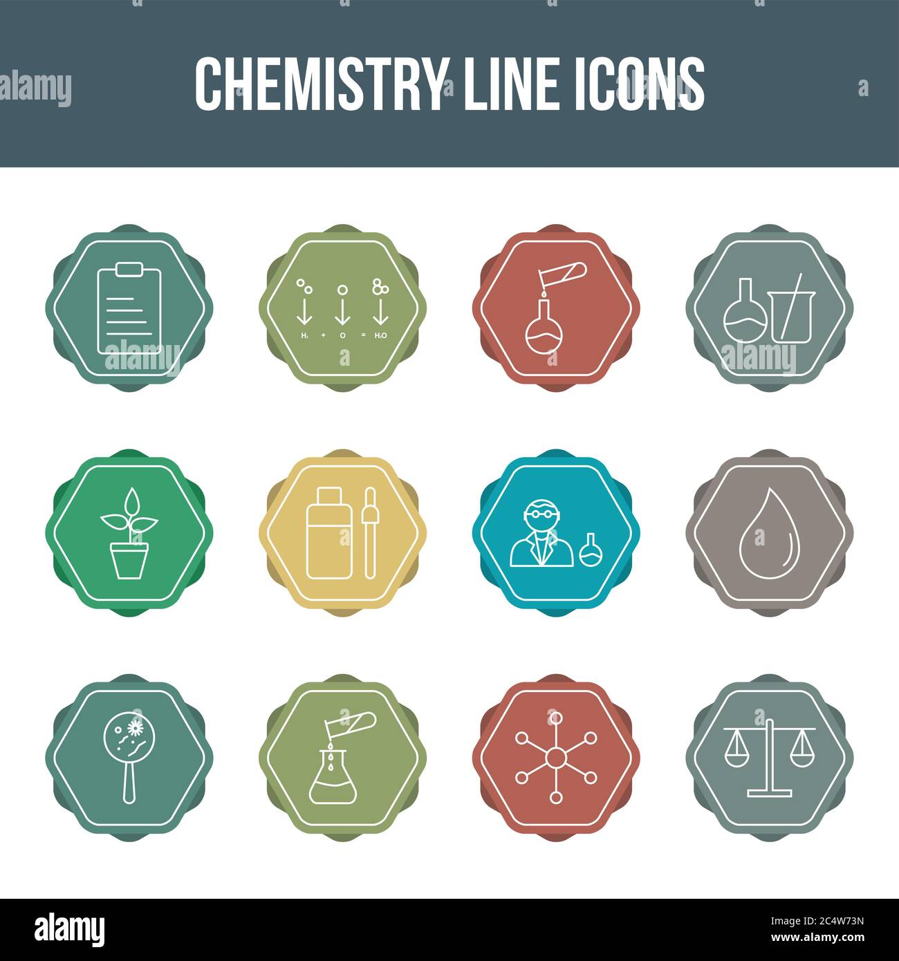 Unique chemistry vector line icon set Stock Vector Image & Art - Alamy