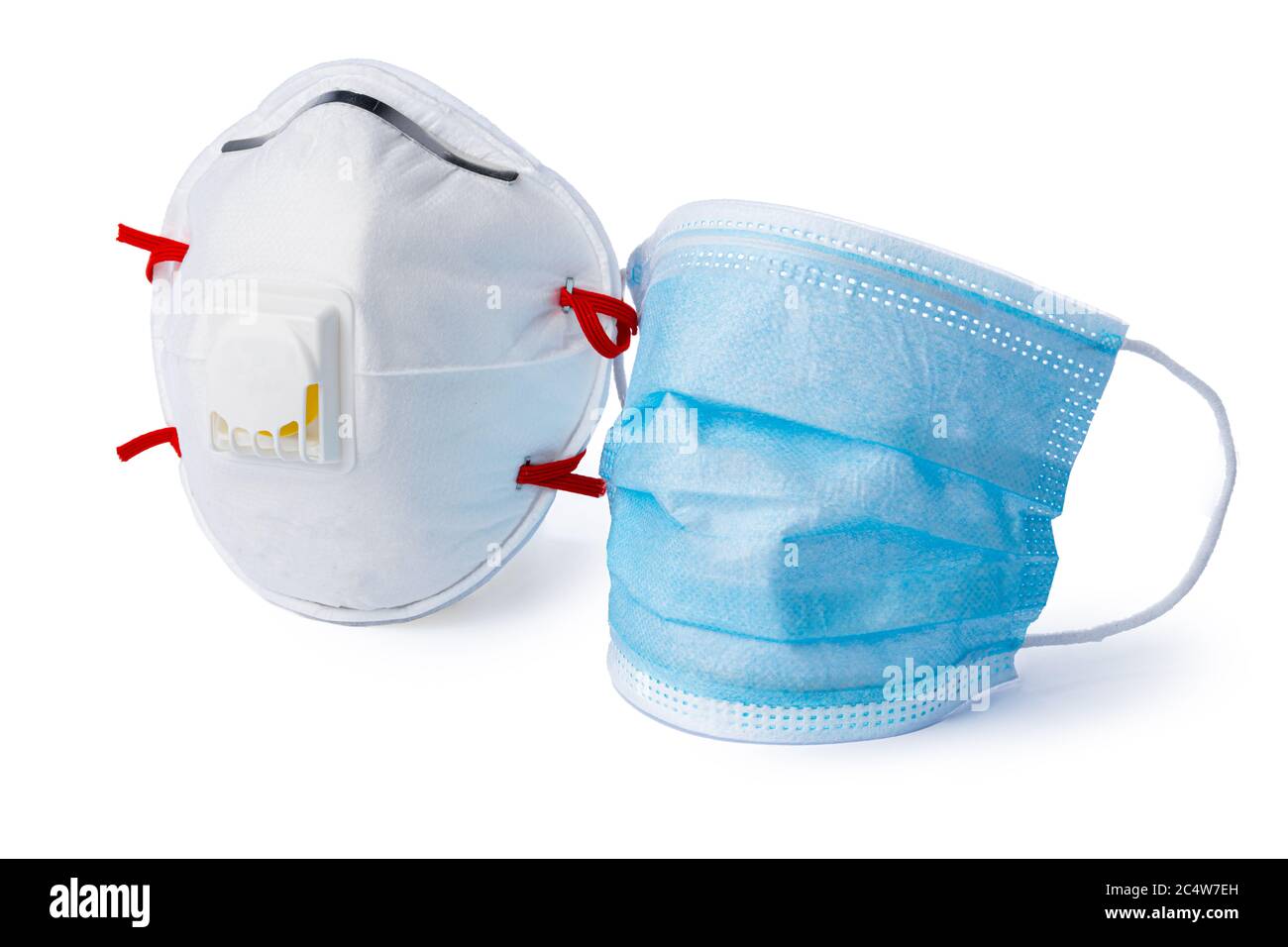 Medical protective mask isolated on white background Stock Photo - Alamy