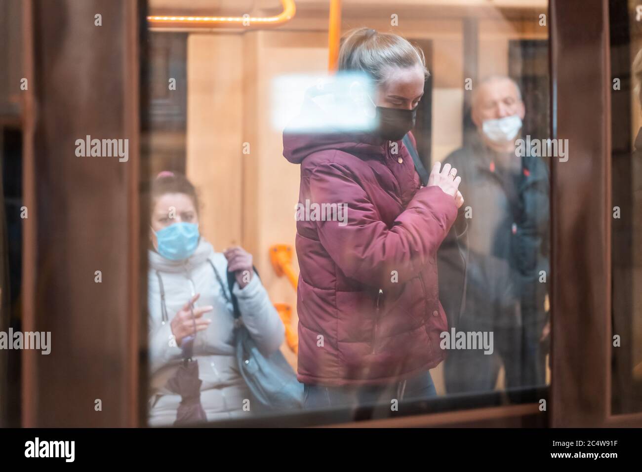 UKRAINE, KIEV - MAY 26, 2020: subway station Zoloty Vorota (Golden Gate ...
