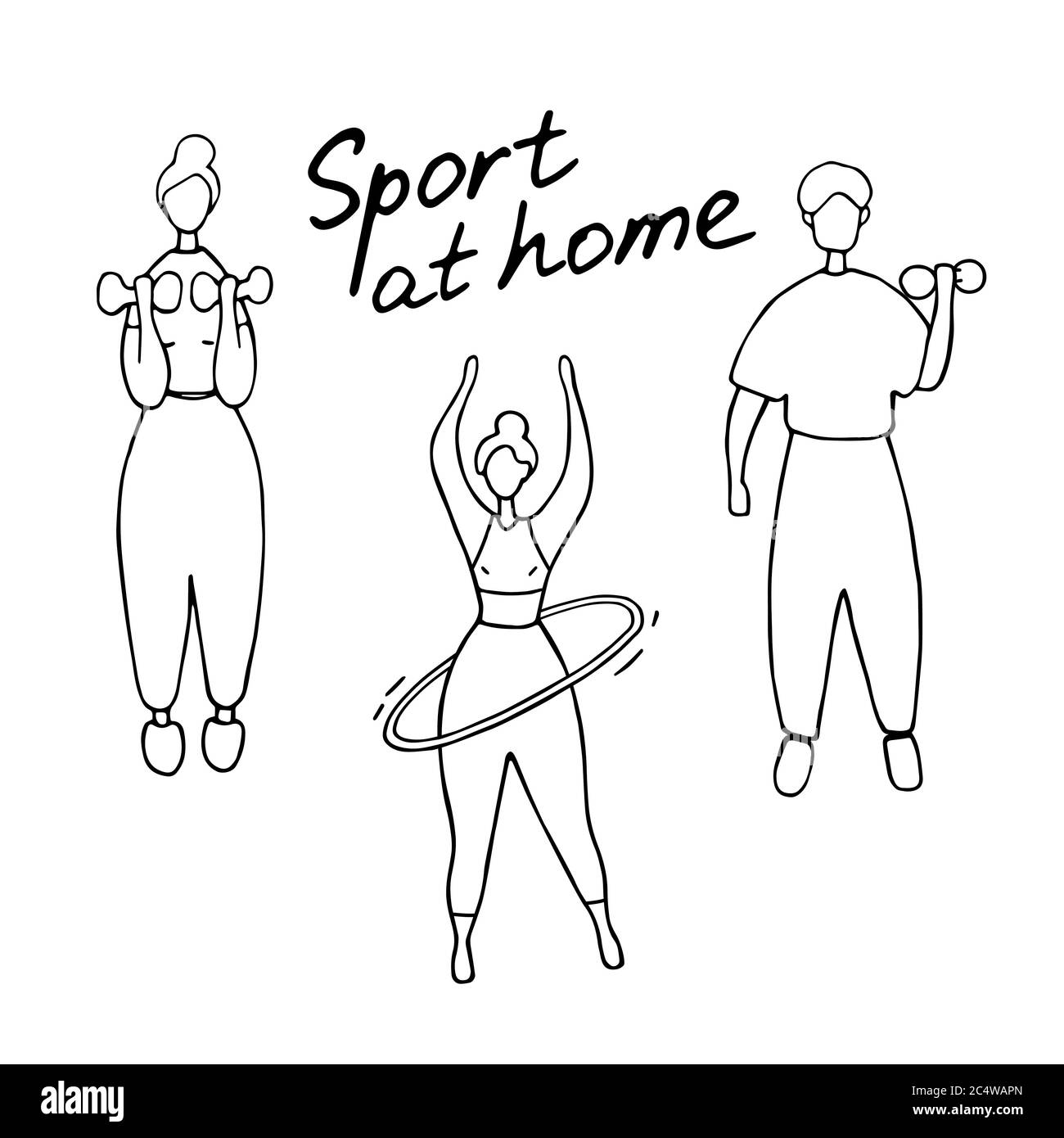 Male and female training, workout concept. Man and woman doing ...