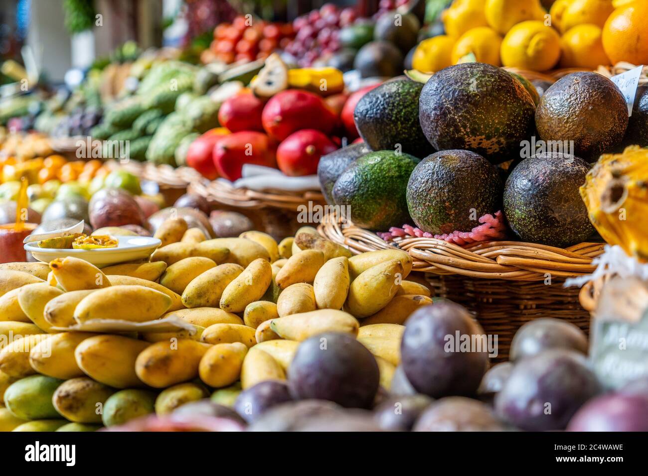 Fruit stall at a market Stock Photo - Alamy