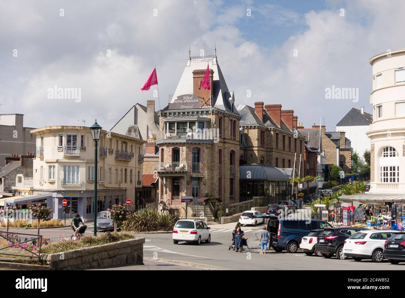 View of Dinard town centre, Brittany, France Stock Photo - Alamy
