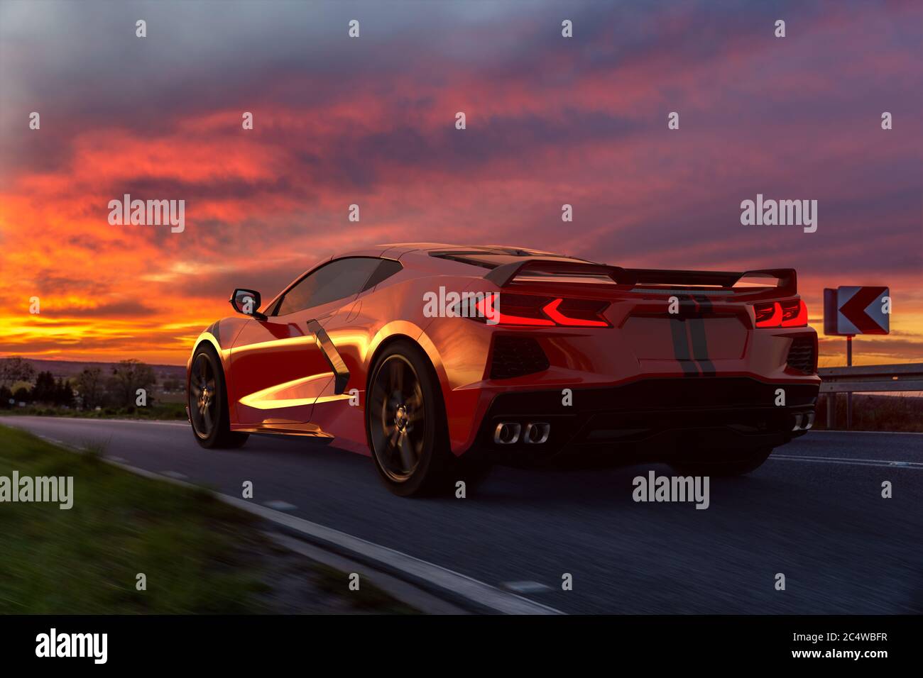 C8 corvette hi-res stock photography and images - Alamy